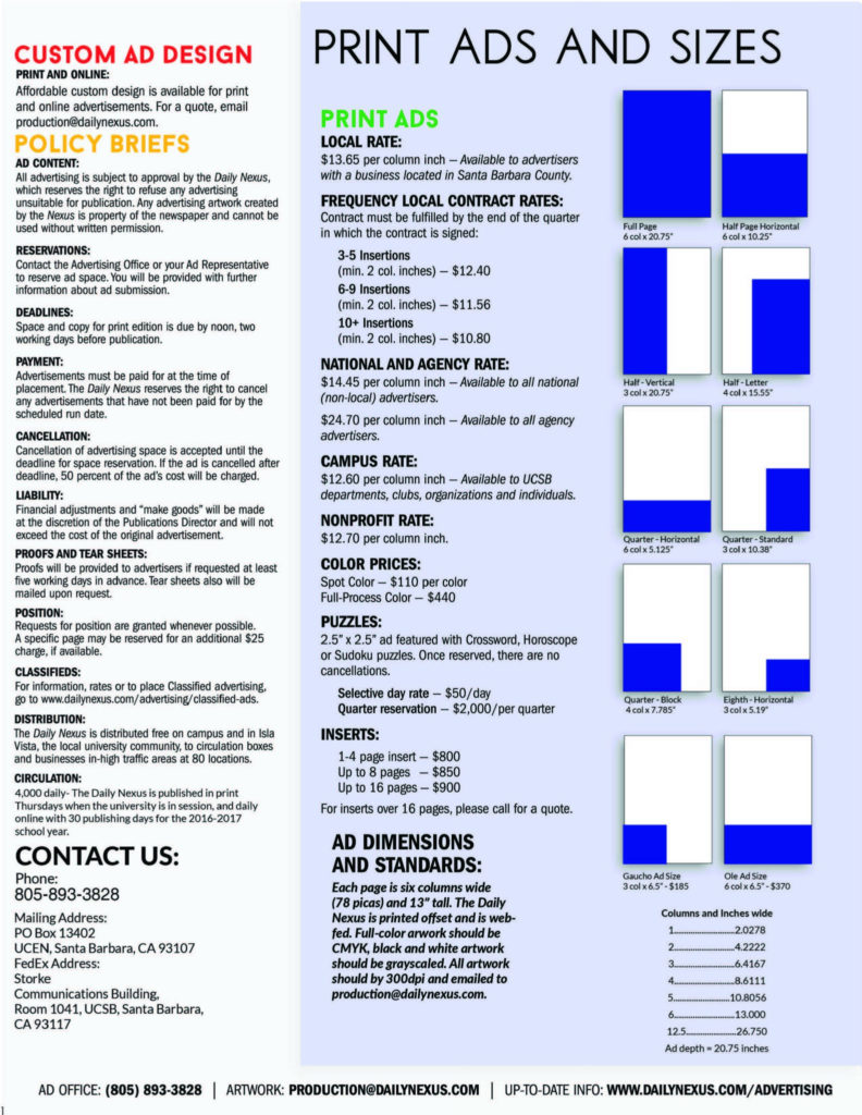 Advertising | The Daily Nexus